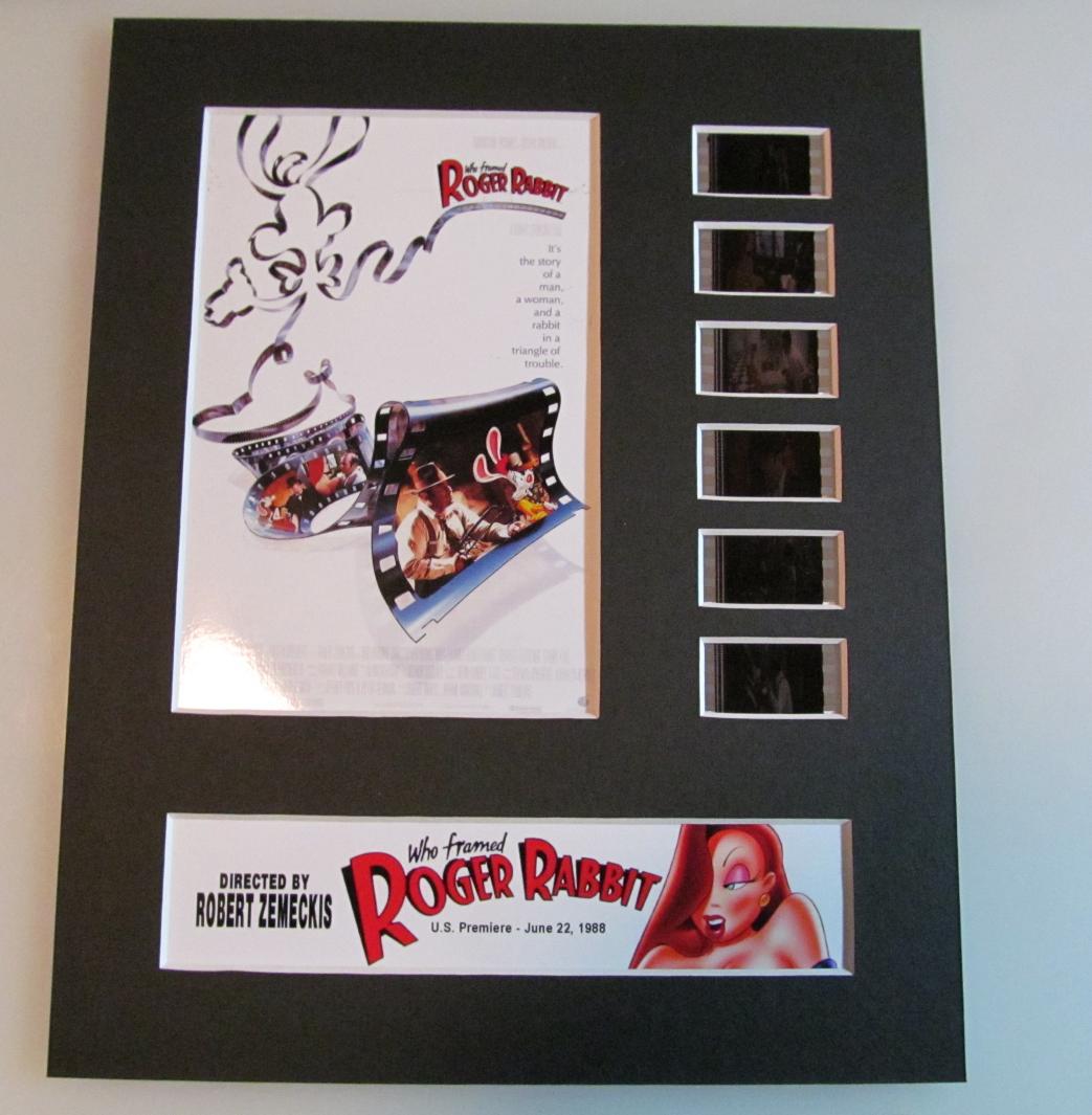 WHO FRAMED ROGER RABBIT Disney 35mm Movie Film Cell Display 8x10 Prese ...