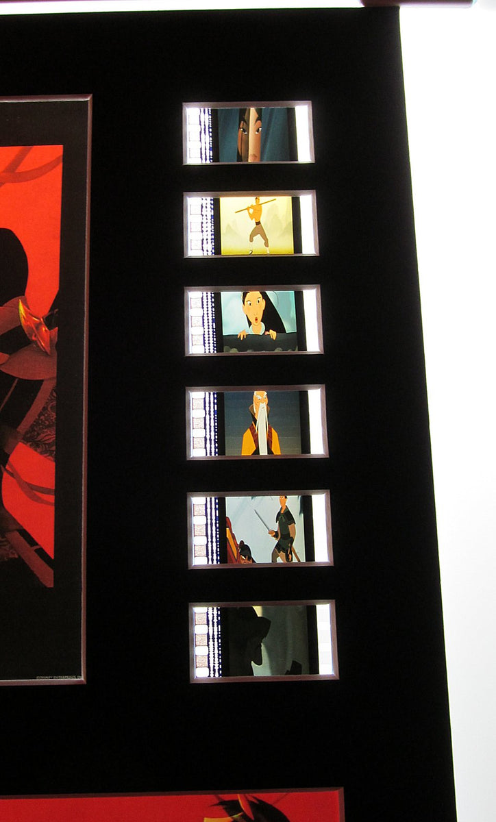 MULAN Walt Disney Animation 35mm Movie Film Cell Display 8x10 Presenta ...
