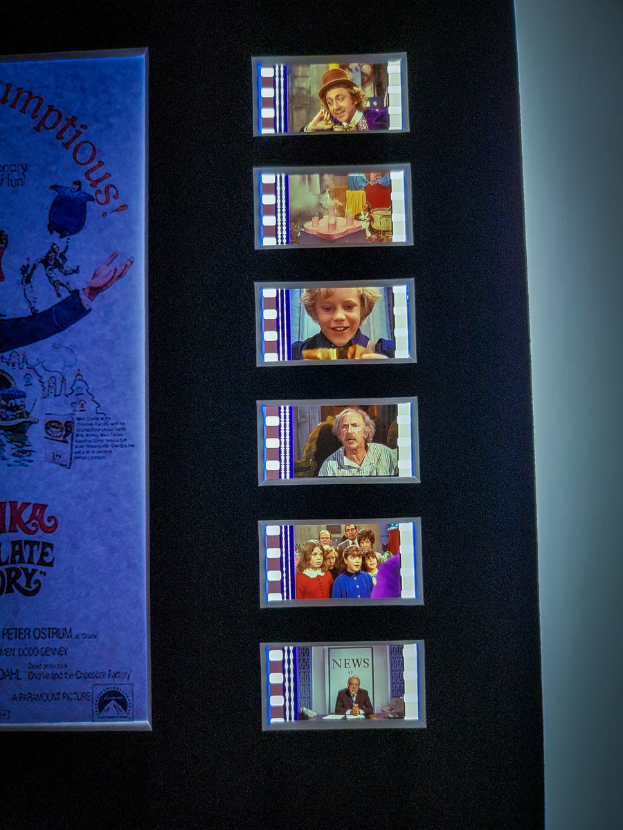 Willy Wonka & the Chocolate Factory 35mm Movie Film Cell Display 8x10 ...