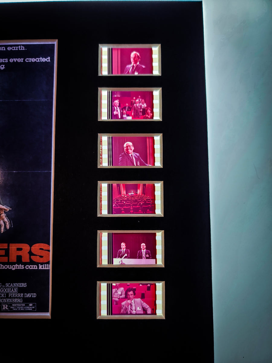 SCANNERS 1981 Cronenberg 35mm Movie Film Cell Display 8x10 Presentatio ...